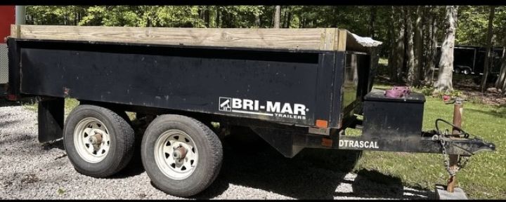 2010 Bri-Mar dump trailer $5,200 - Densmore Auctions